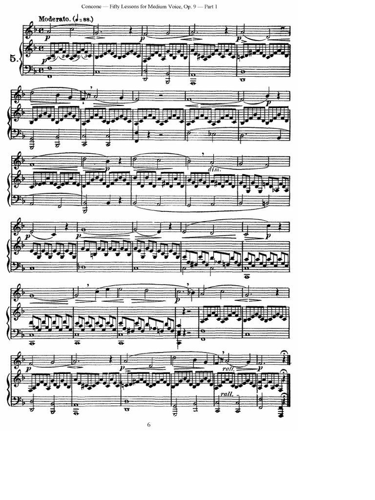 concone ćwiczenie nr 6 | PDF