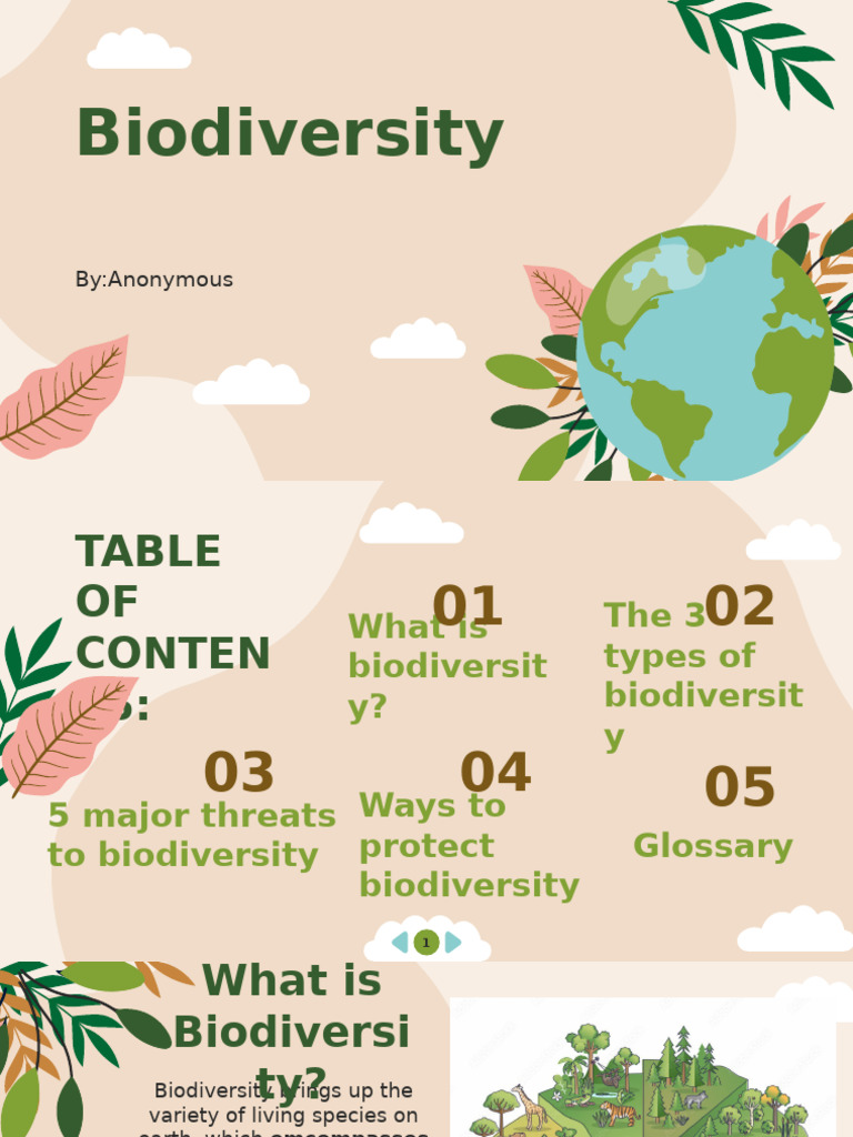 Passion Project - Biodiversity | PDF | Biodiversity | Extinction