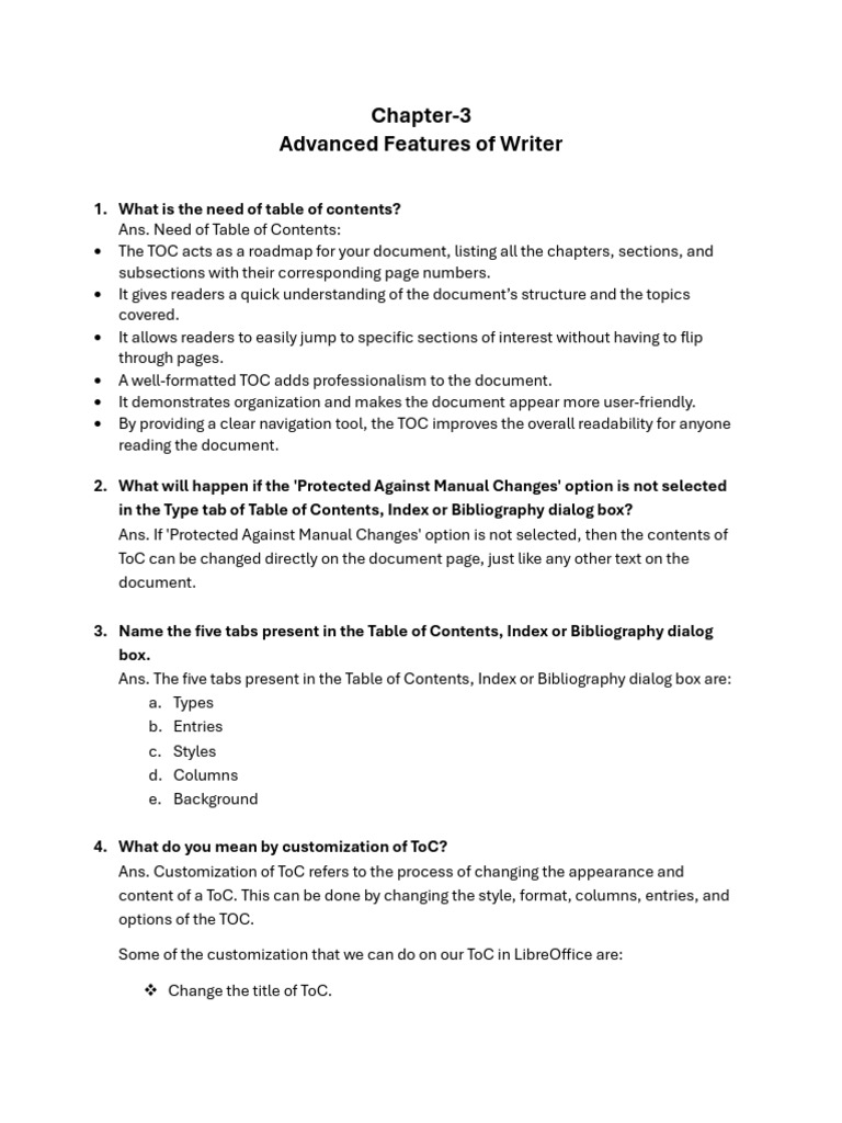 CHAPTER -3 X IT | PDF | Table Of Contents | Computing