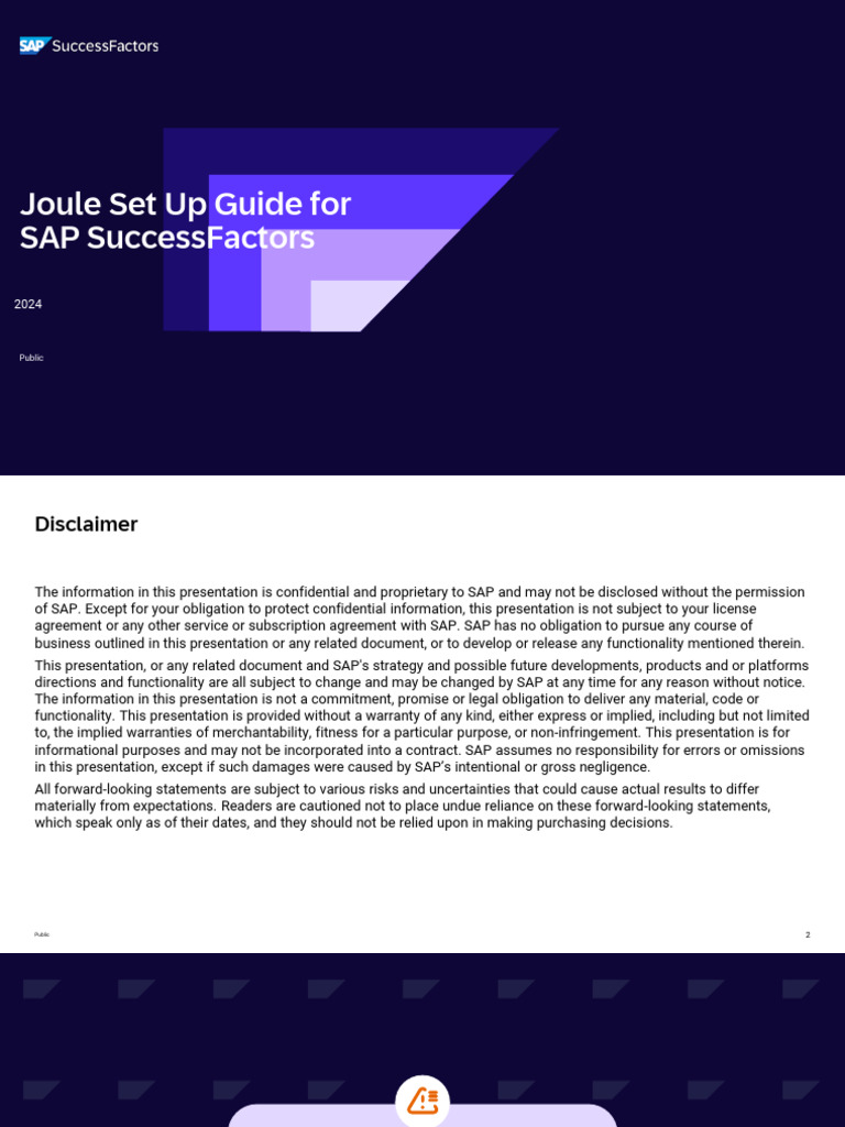 Joule Set Up Guide For SAP SuccessFactors | PDF | Artificial Intelligence | Intelligence (AI ...