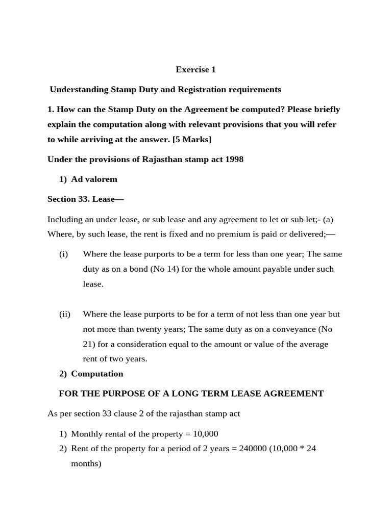 Stamp Duty & E-Contracts Guide | PDF | Lease | Renting