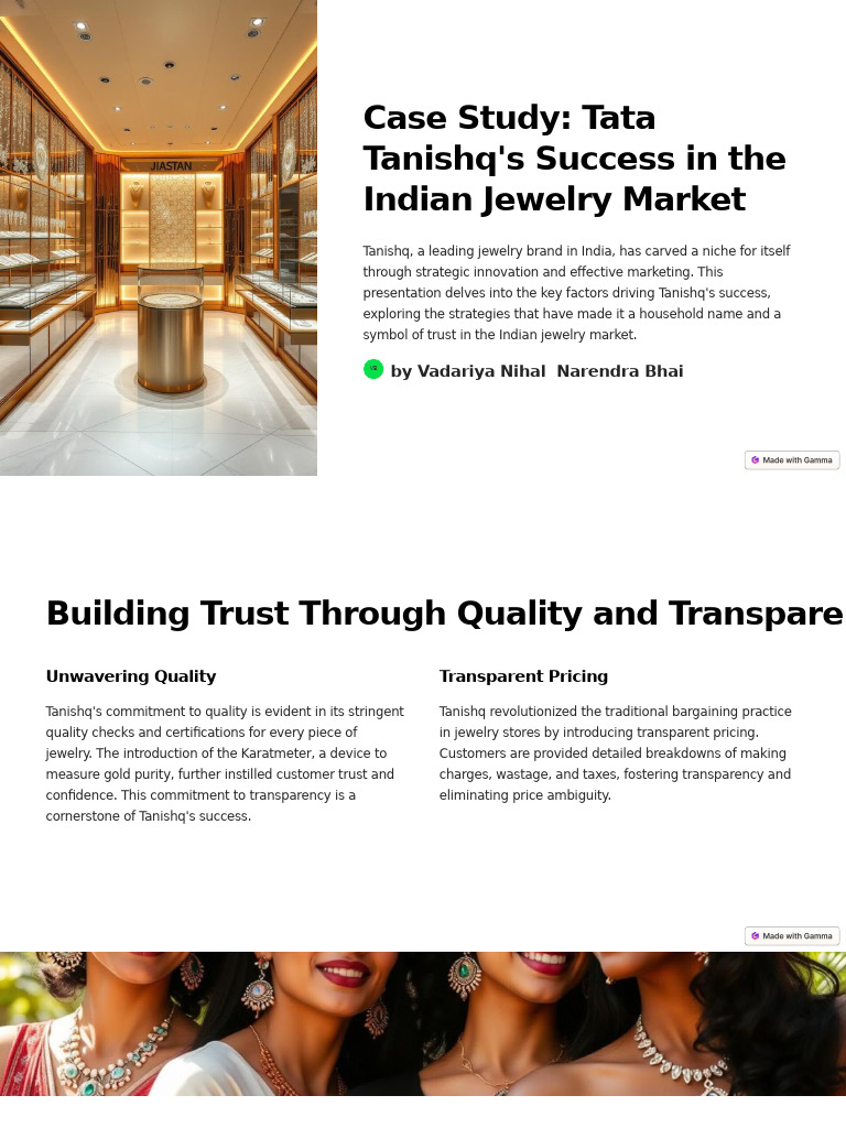TATA Tanishq Success | PDF | Brand | Customer Experience