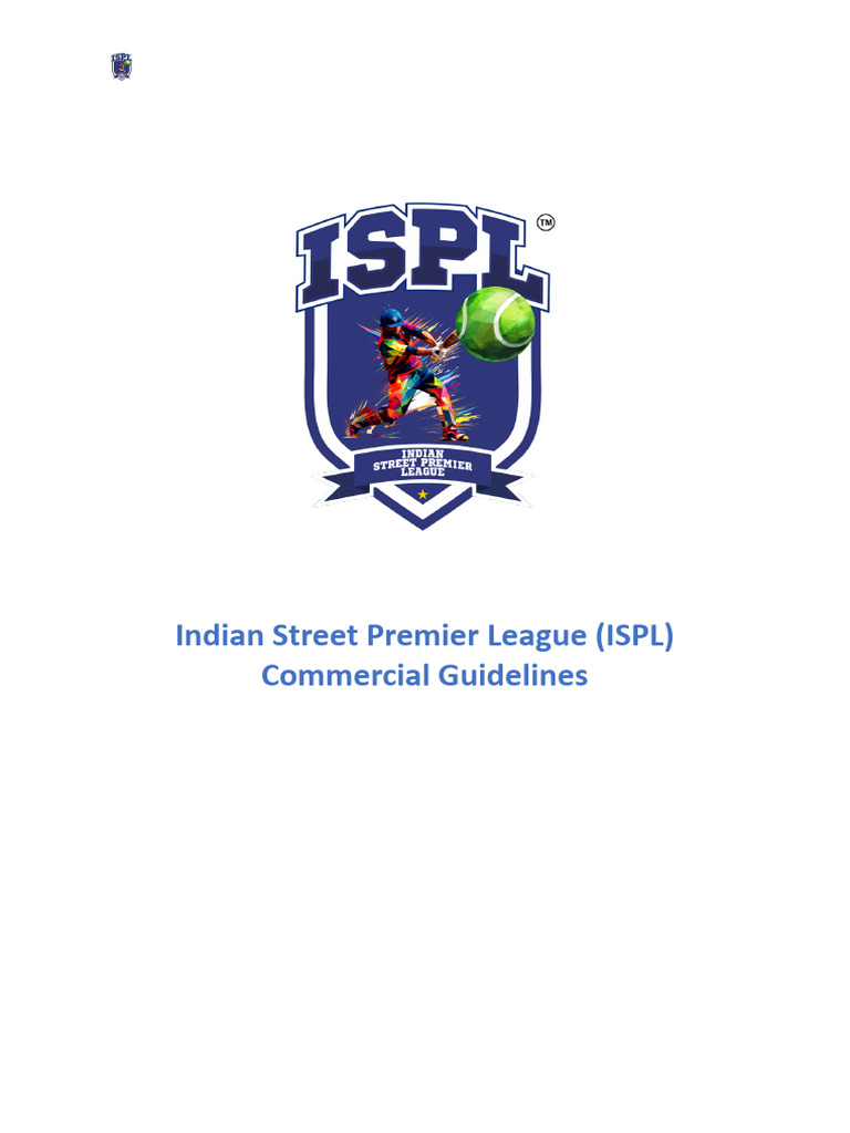 ISPL Commercial Guidelines | PDF | Intellectual Works | Property Law