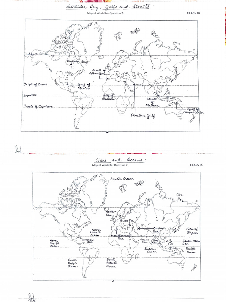 Grade 9 - World Map Solution | PDF | Plateau | Topography