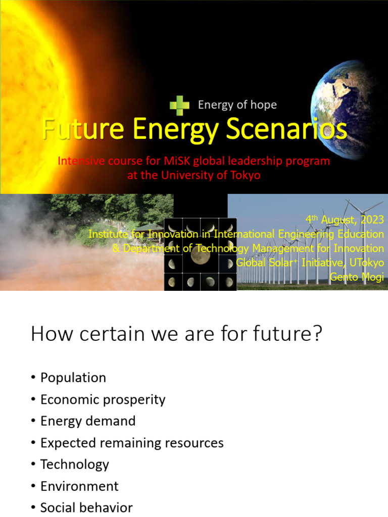 Future Energy Scenarios Overview | PDF | Nature | Energy Production