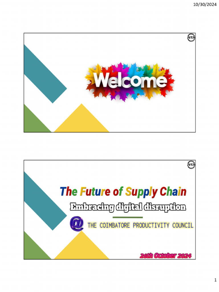 The Future of Supply Chain - Embracing Digital Disruption - For CIRCULATION-New (1) | PDF