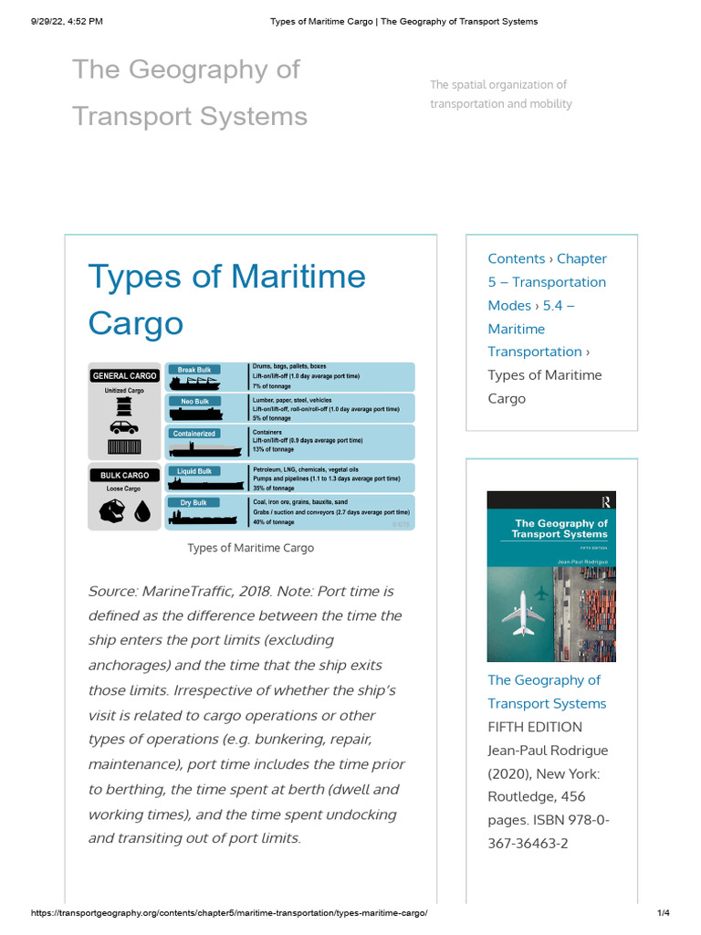 Types of Maritime Cargo Explained | PDF | Cargo | Transport