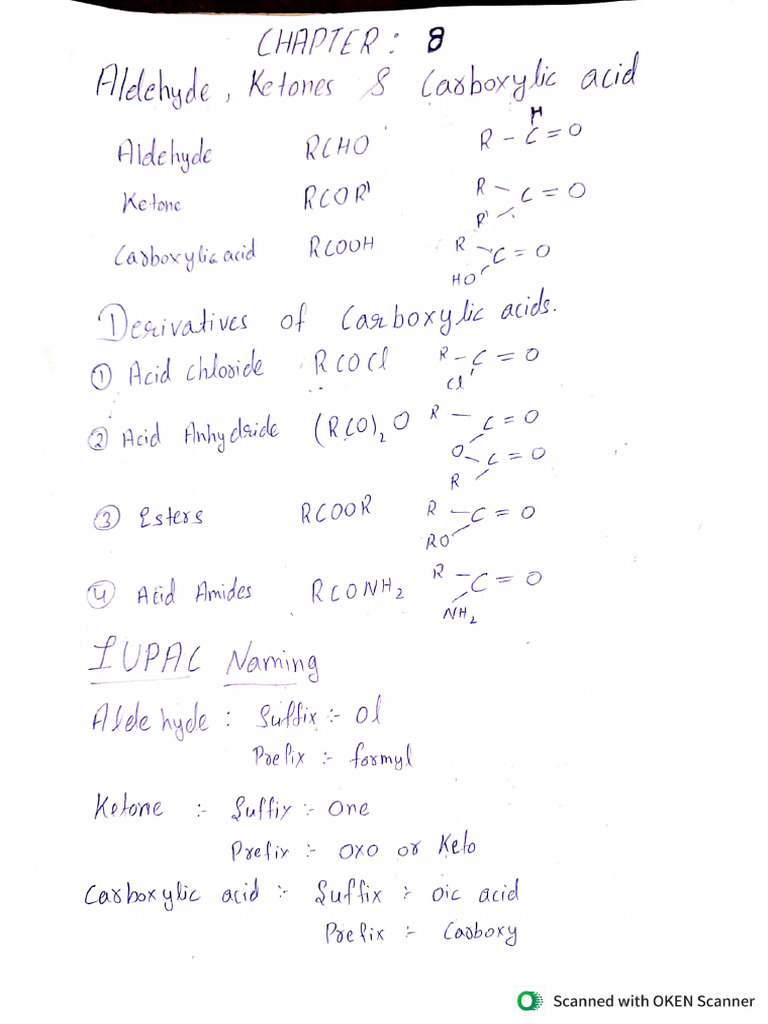 Aldehyde and Ketone | PDF