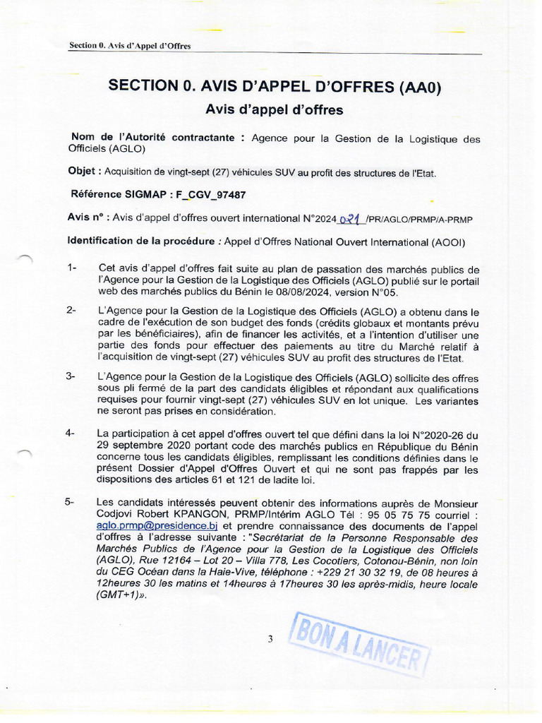 AVIS_ACQUISITION_27_SUV | PDF