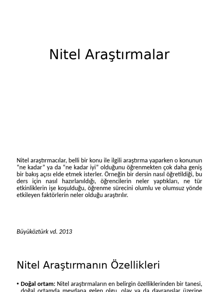 11.BAY Nitel Nicel Araştırmalar | PDF