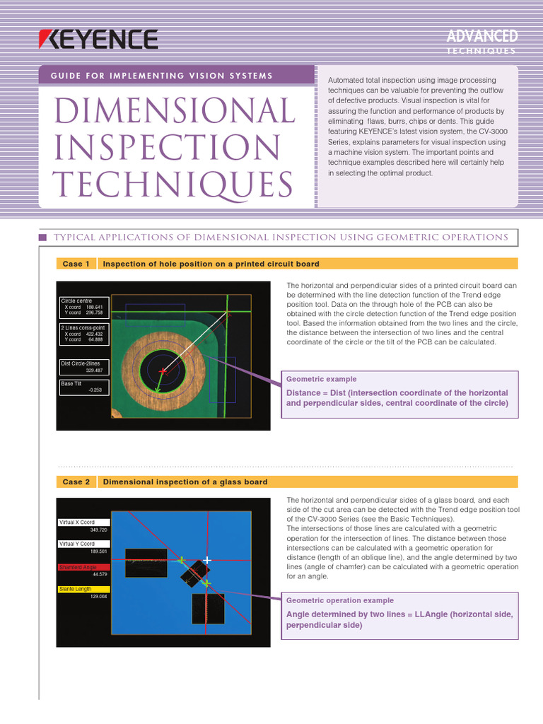 Dimensional Inspection Techniques Advanced Techniques | PDF | Camera Lens | Camera