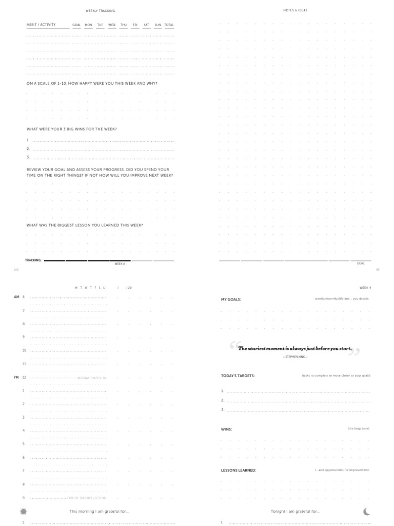 Best Self Journal Split Pages FULL-pages-6 Booklet | PDF
