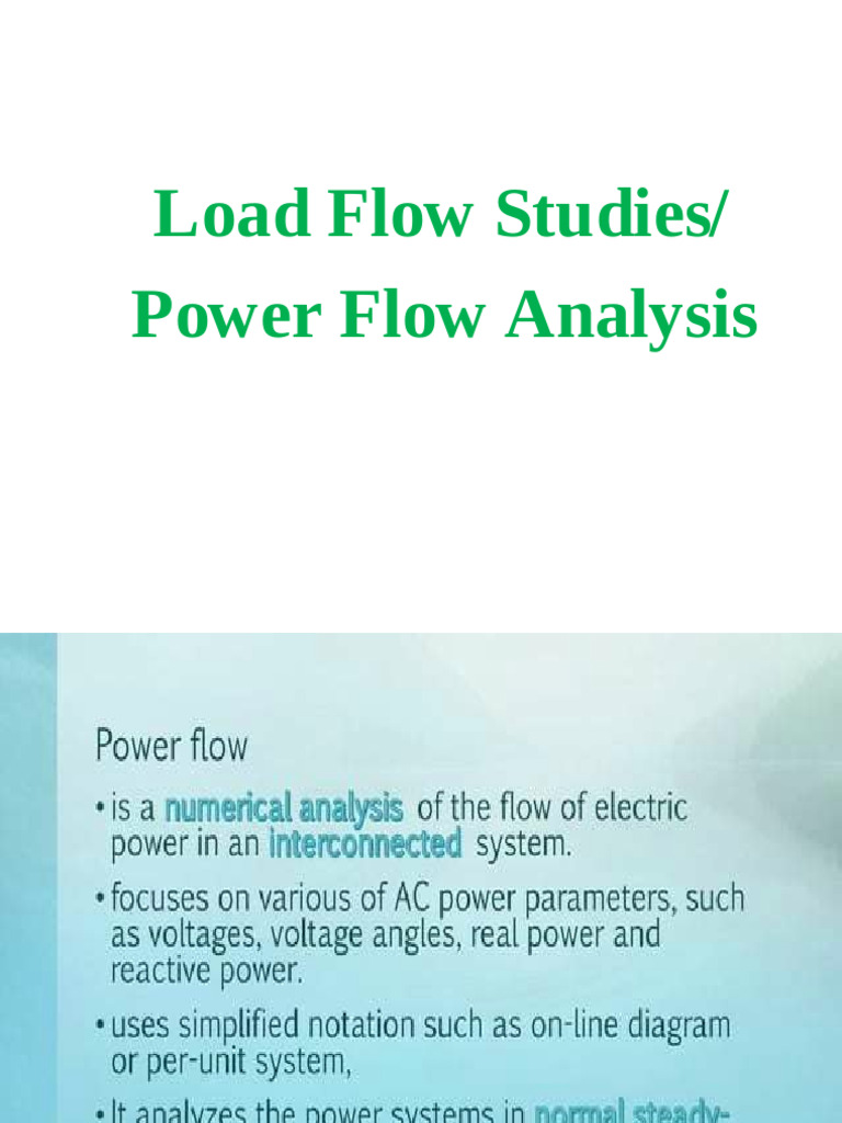 Load Flow Analysis | PDF