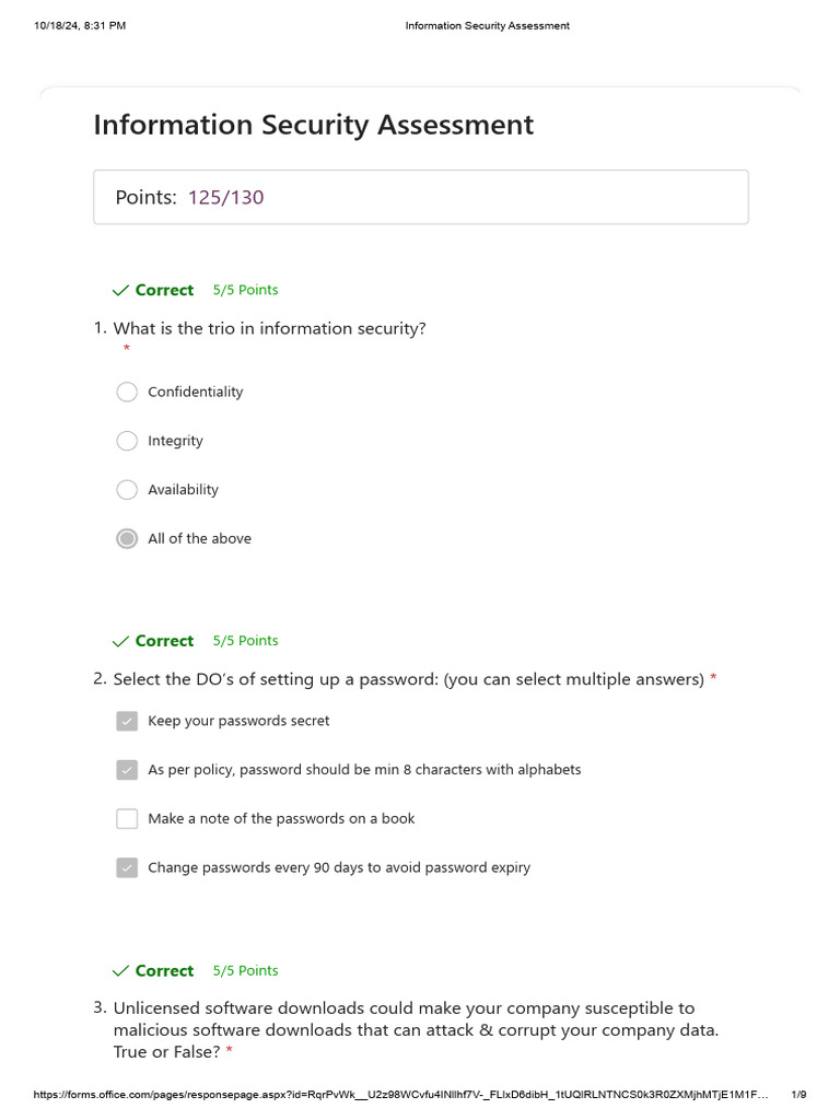Information Security Assessment | PDF | Malware | Phishing