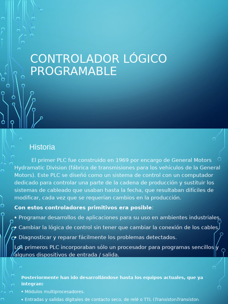 Controlador Lógico Programable | PDF | Controlador lógico programable | Electrónica