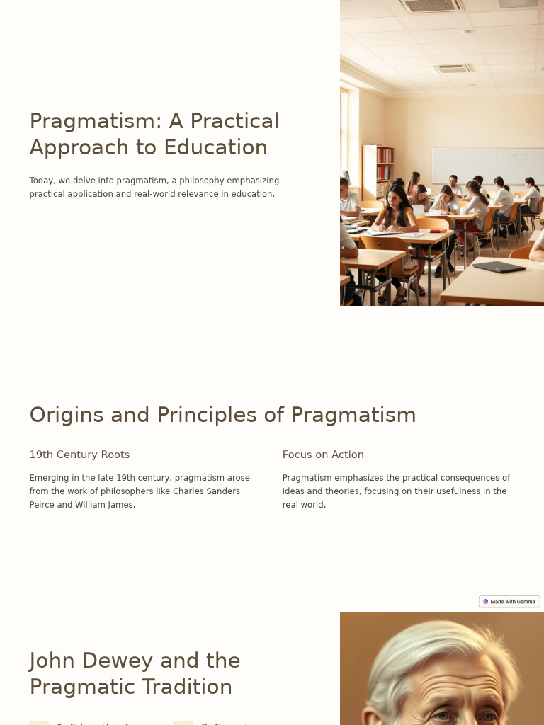 Pragmatism A Practical Approach To Education | PDF | Pragmatism | Learning