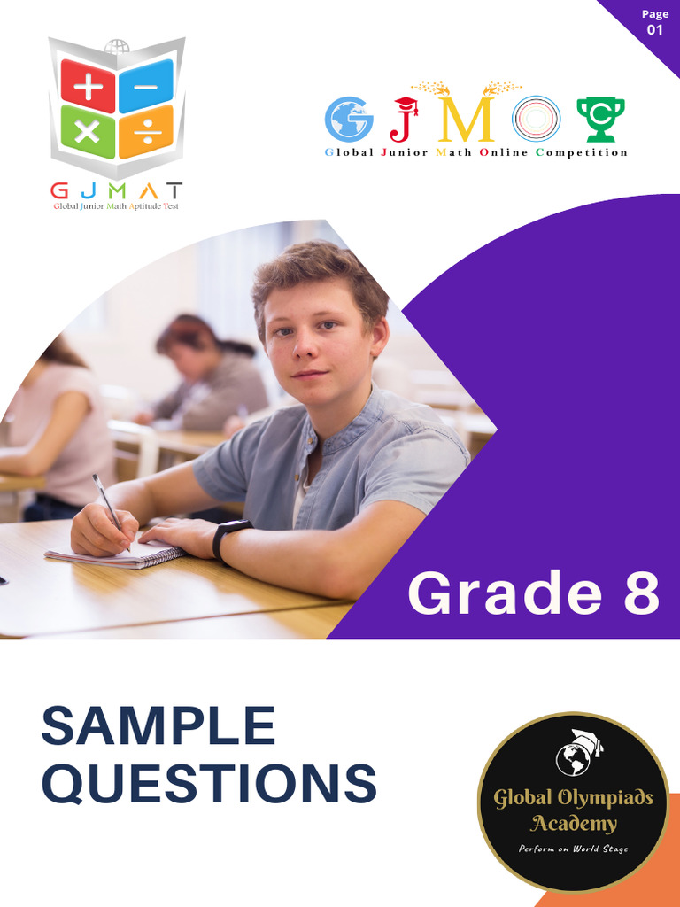 Grade 8 - Sample Questions | PDF | Mathematics | Polygon
