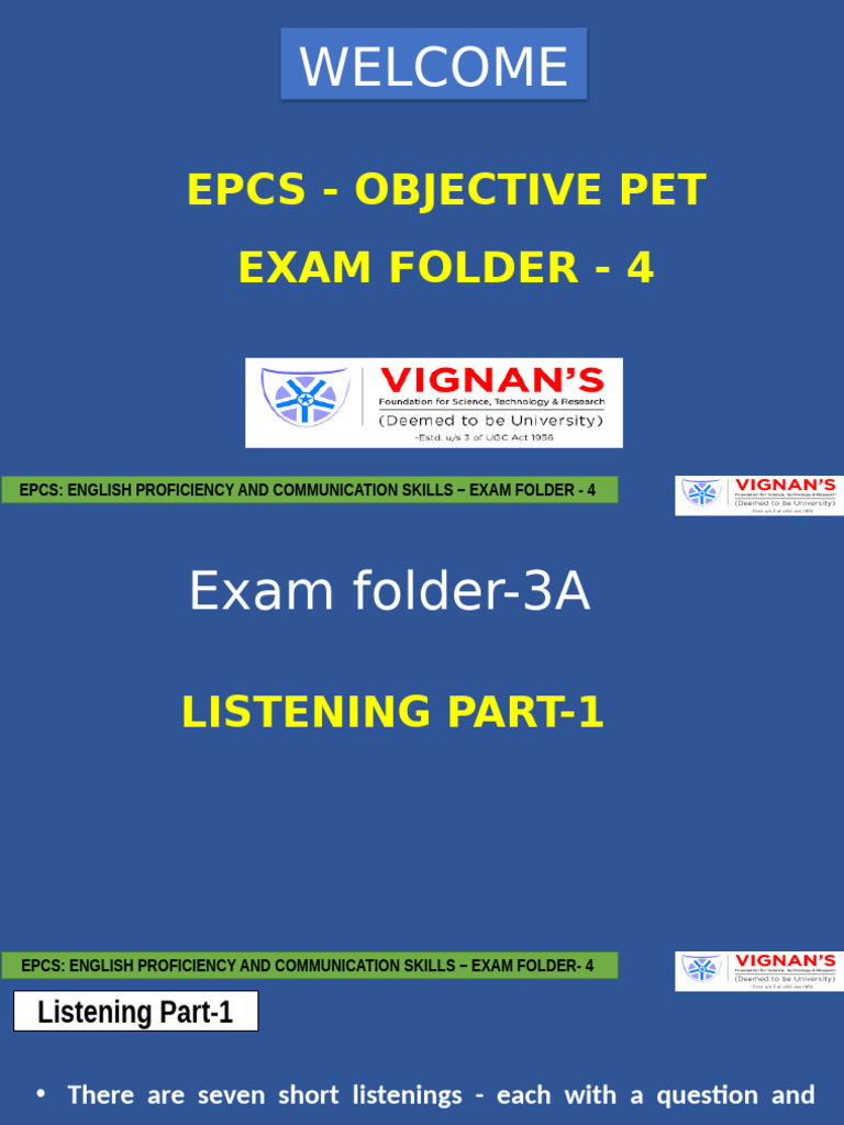 EPCS Exam Folder 4 | PDF