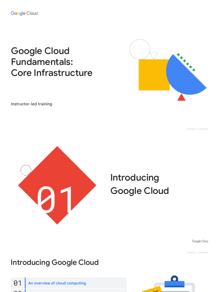 Google Cloud Core Infrastructure Guide | PDF | Cloud Computing | Software As A Service
