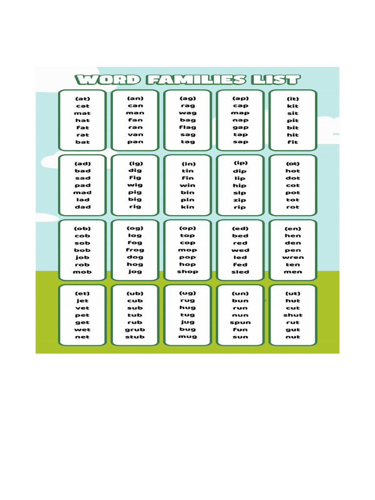 printablee.com-kindergarten-word-families-list_304362.jpg | PDF