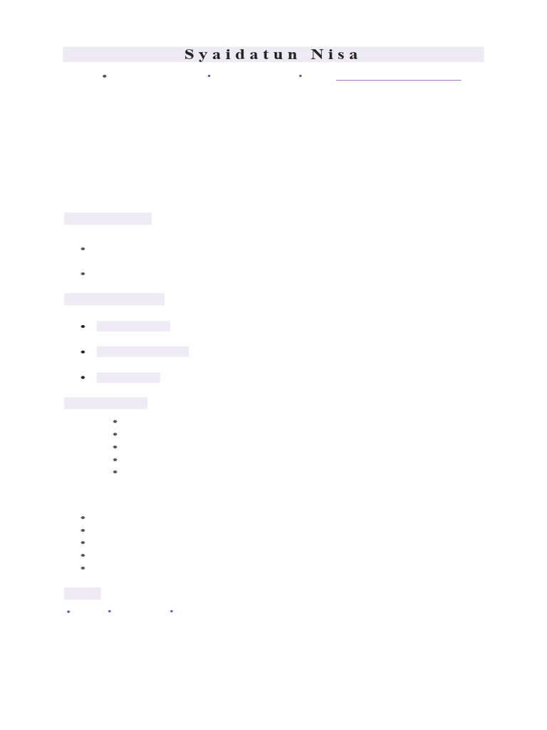 CV Nisa Finish | PDF