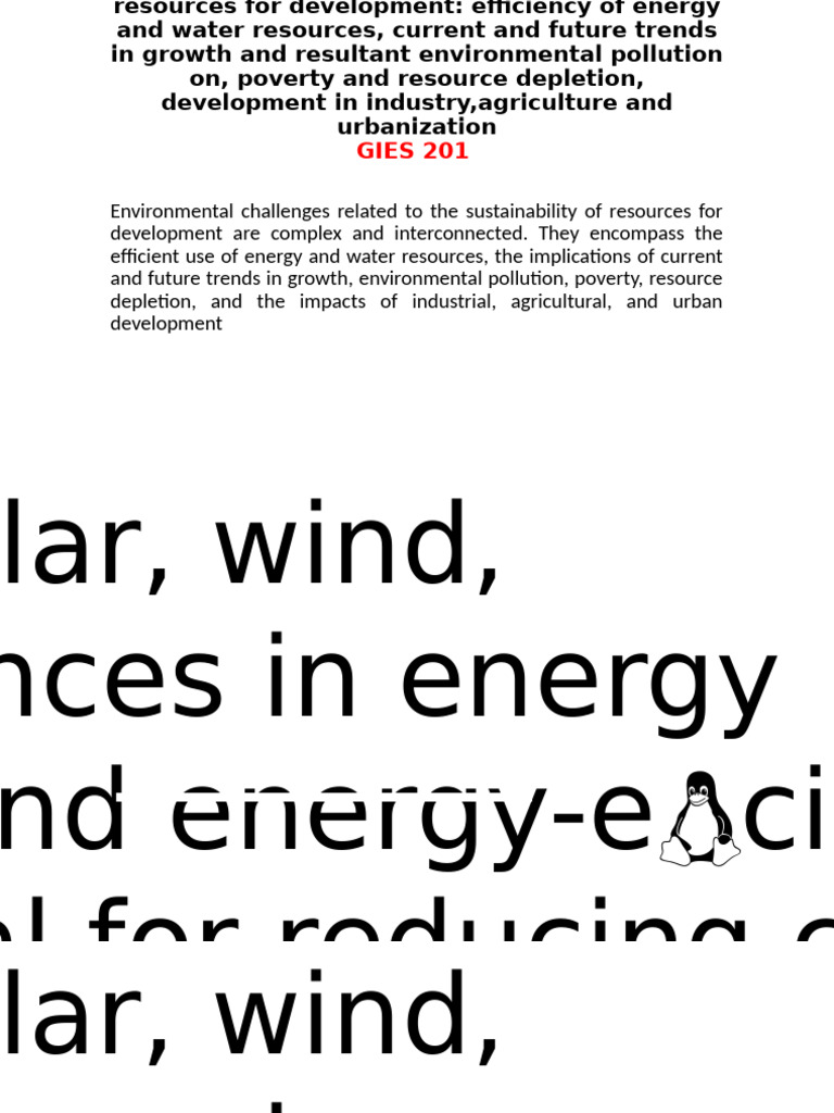 Environmental Challenges | PDF | Sustainability | Environmental Degradation