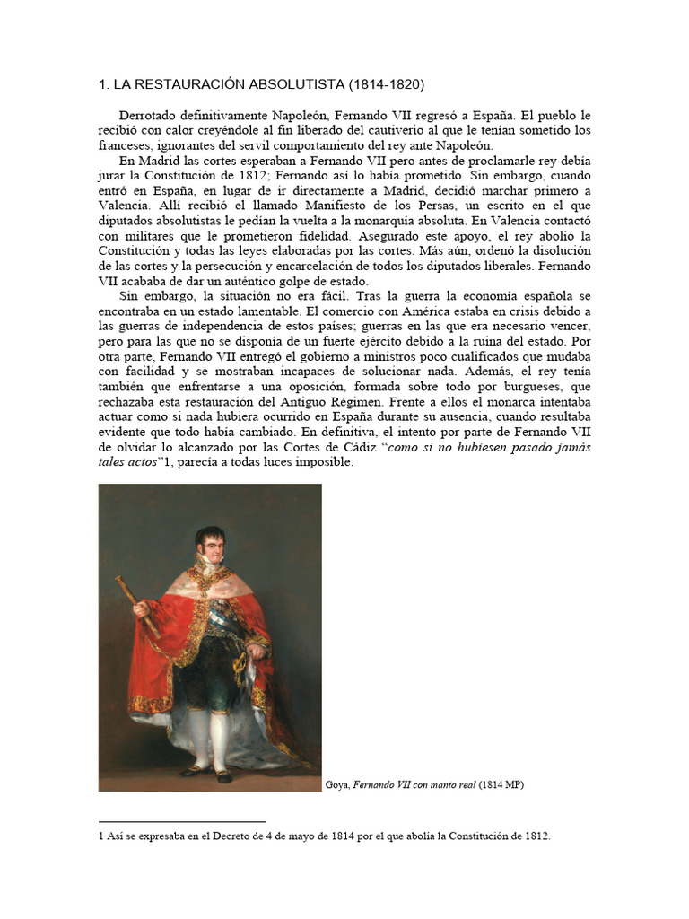 3 Fernando VII | PDF | España | Imperio español