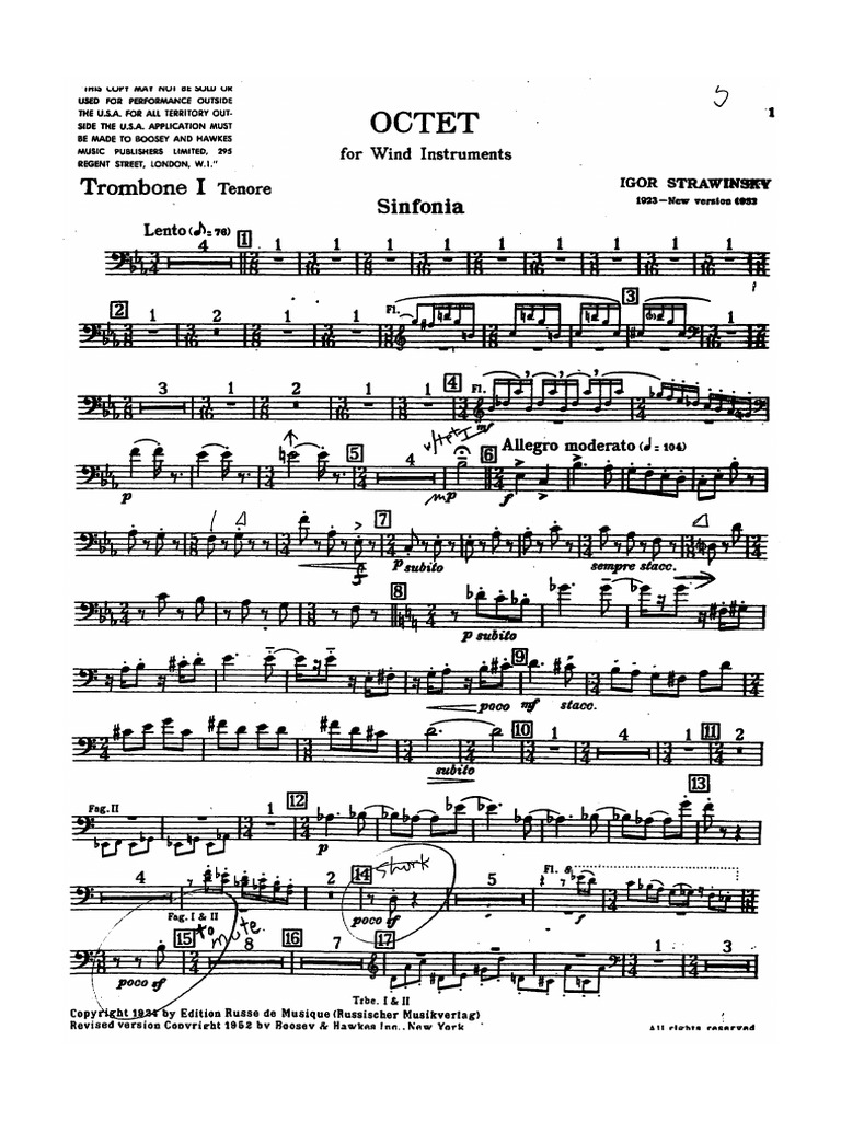 Octet - C Trombone 1 | PDF