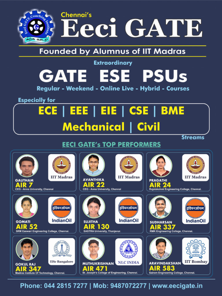 Eeci GATE Brochure | PDF