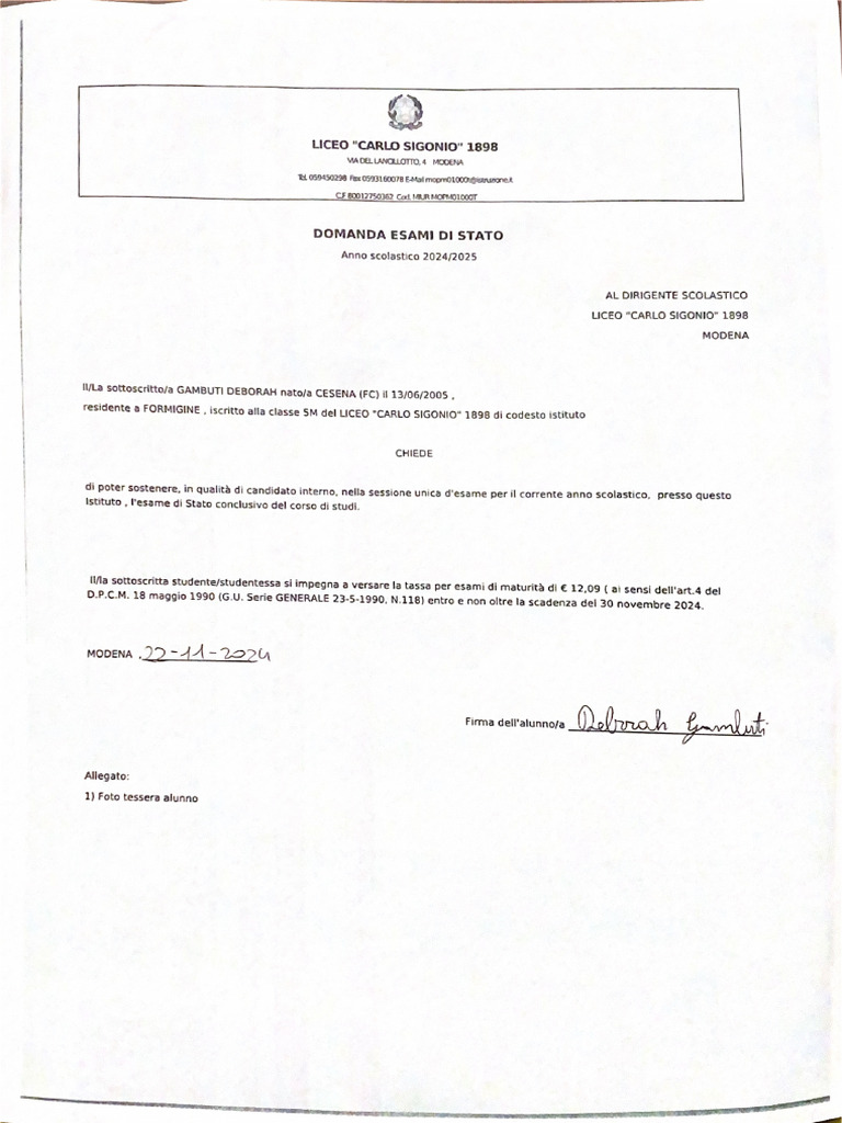 Documento scansionato | PDF