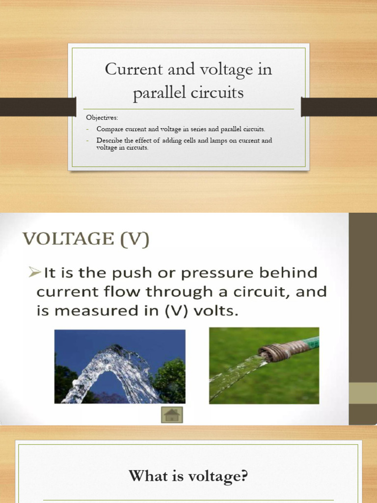 Parallel Circuits: Current & Voltage | PDF