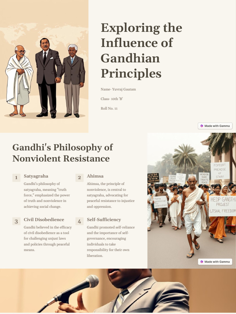 Exploring The Influence of Gandhian Principles - 240819 - 151029 | PDF ...