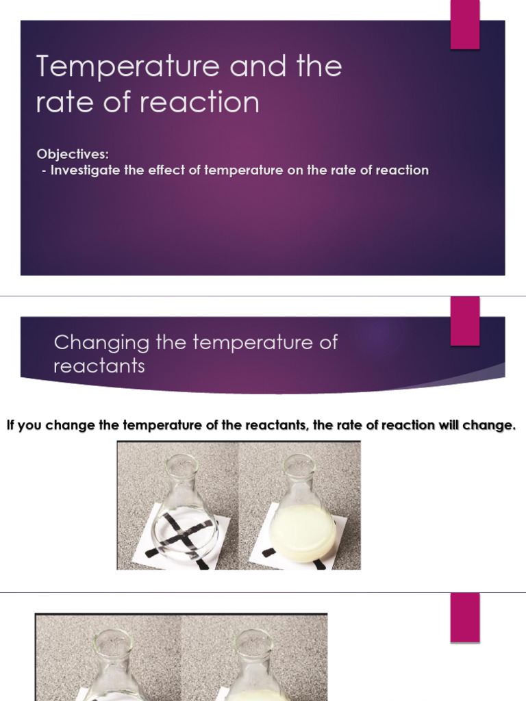 Effect of Temperature on Reaction Rate | PDF