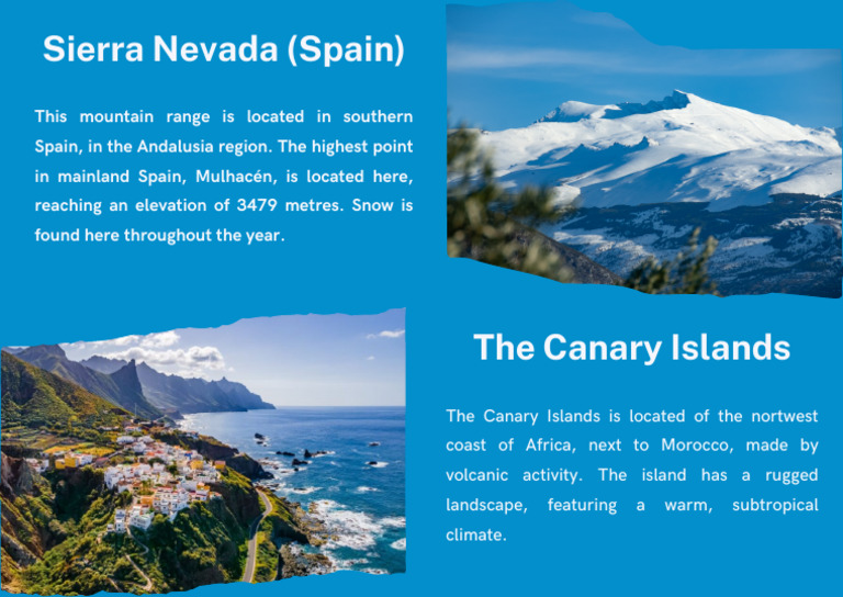 Prominent Geographical Features of Spain 2 | PDF