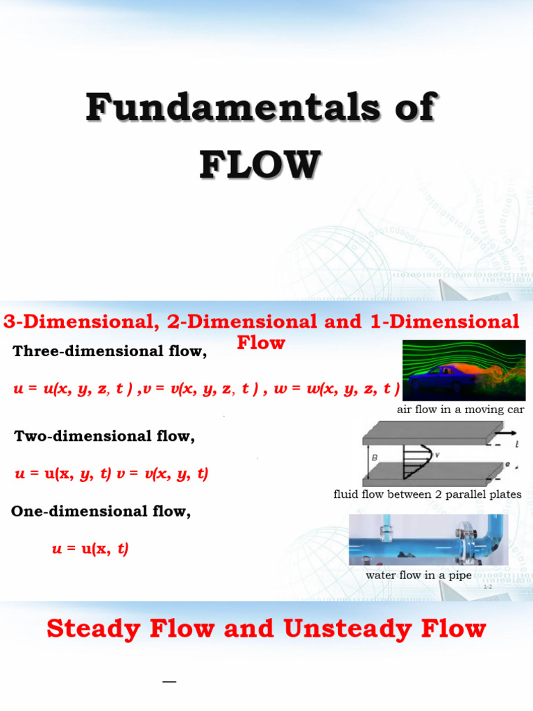 2B-One-Dimesional-Flow | PDF | Fluid Dynamics | Continuum Mechanics