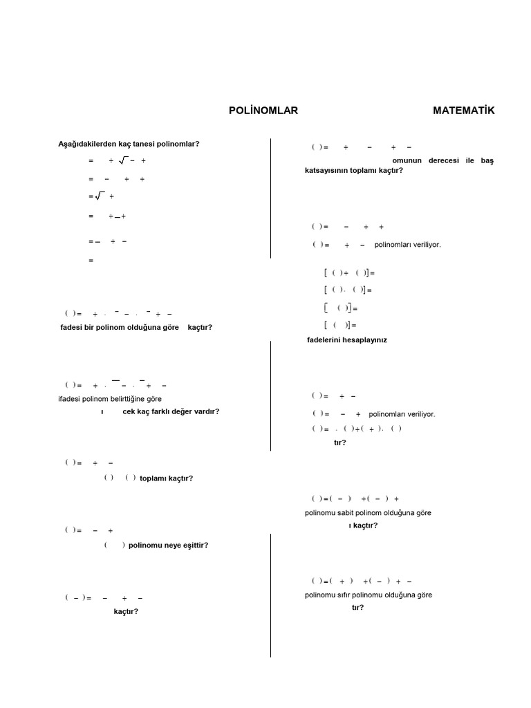 LYS (Matematik) | PDF