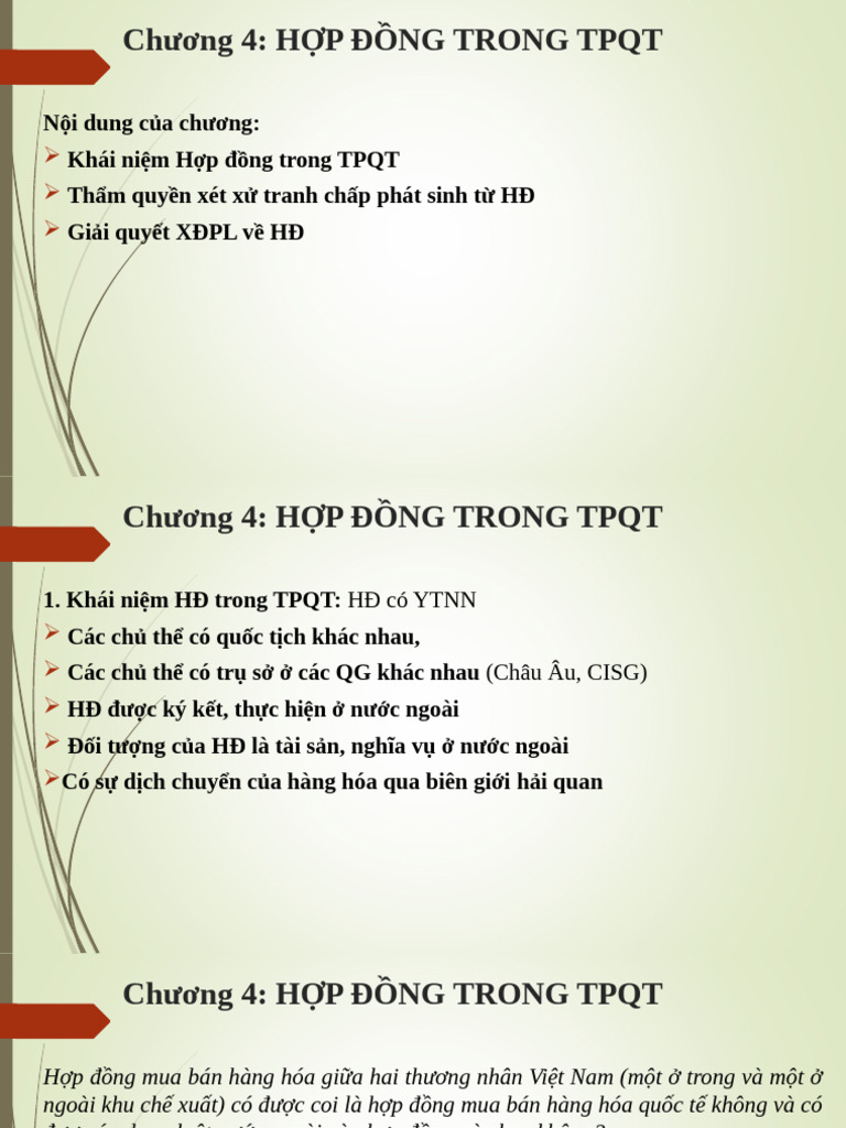TPQT Chương 5 Hợp Đồng | PDF