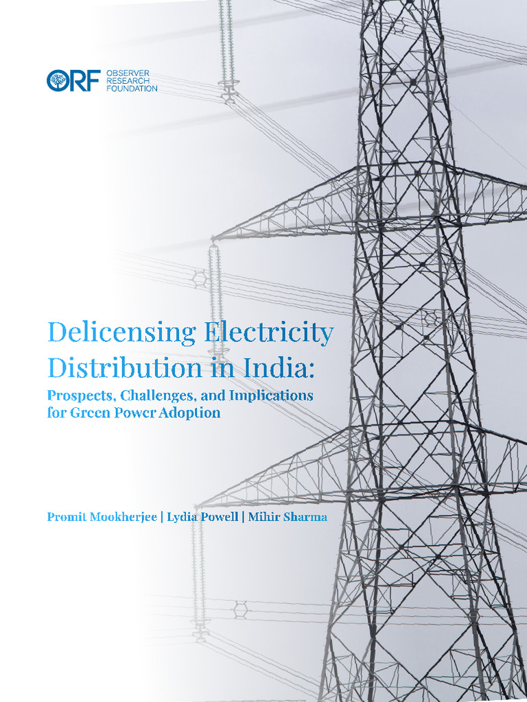 Delicensing Electricity Distribution in India | PDF | Sustainable ...