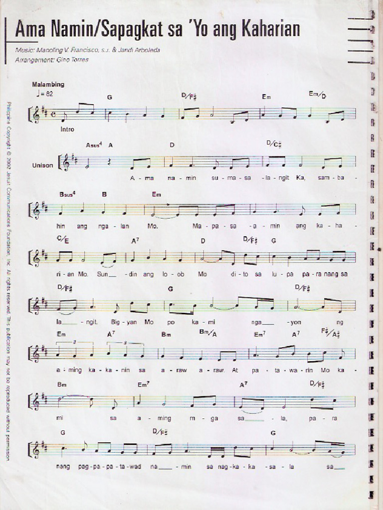 Ama Namin Sapagkat Sa'yo Ang Kaharian | PDF