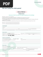 Zuno Motor Claim Form-Page1 | PDF | Law
