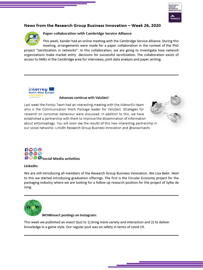 Newsletter Week26 2020 | PDF