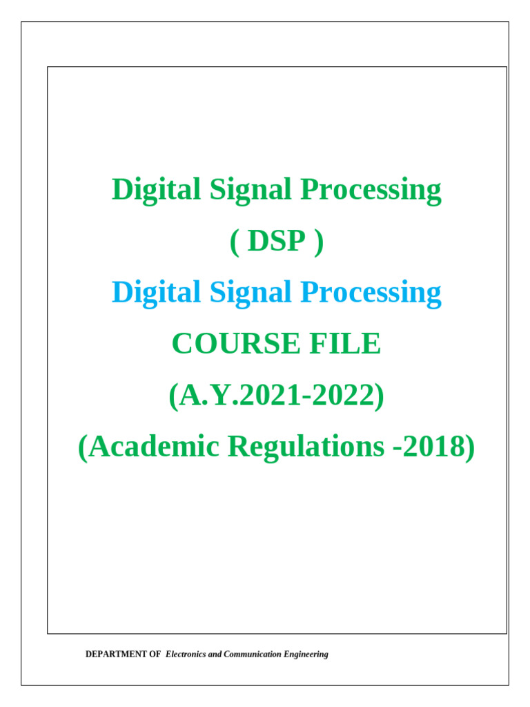 0.1.1 | PDF | Discrete Fourier Transform | Digital Signal Processing