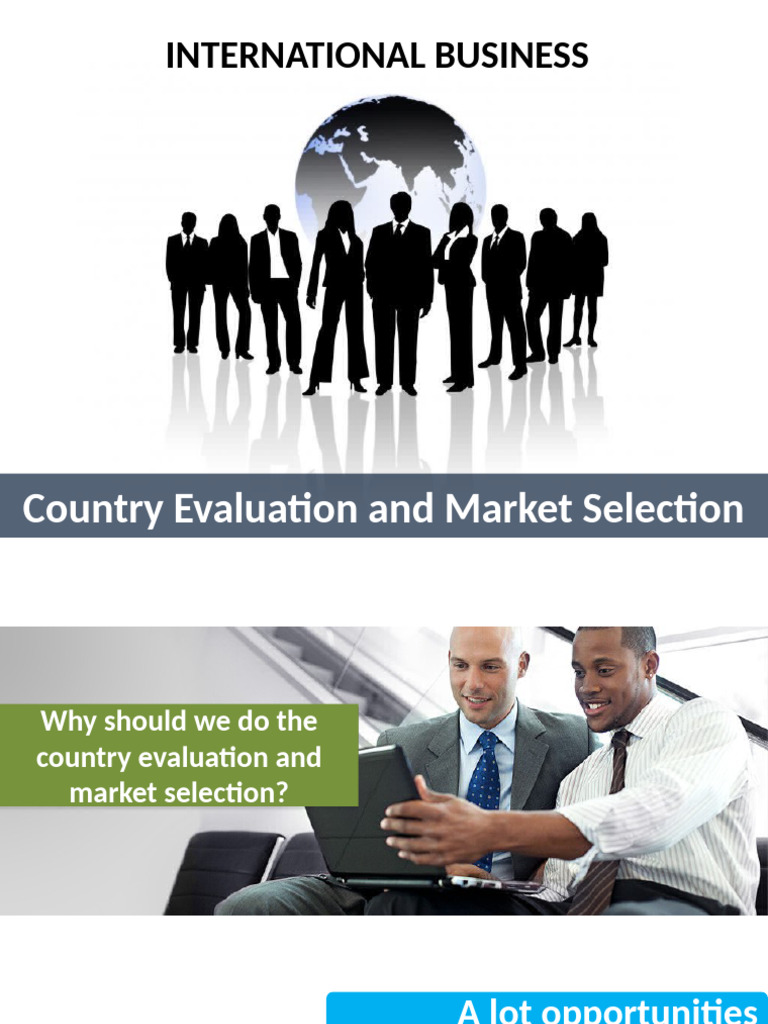 Chapter 6 - International Market Selection (E) | PDF | Marketing ...