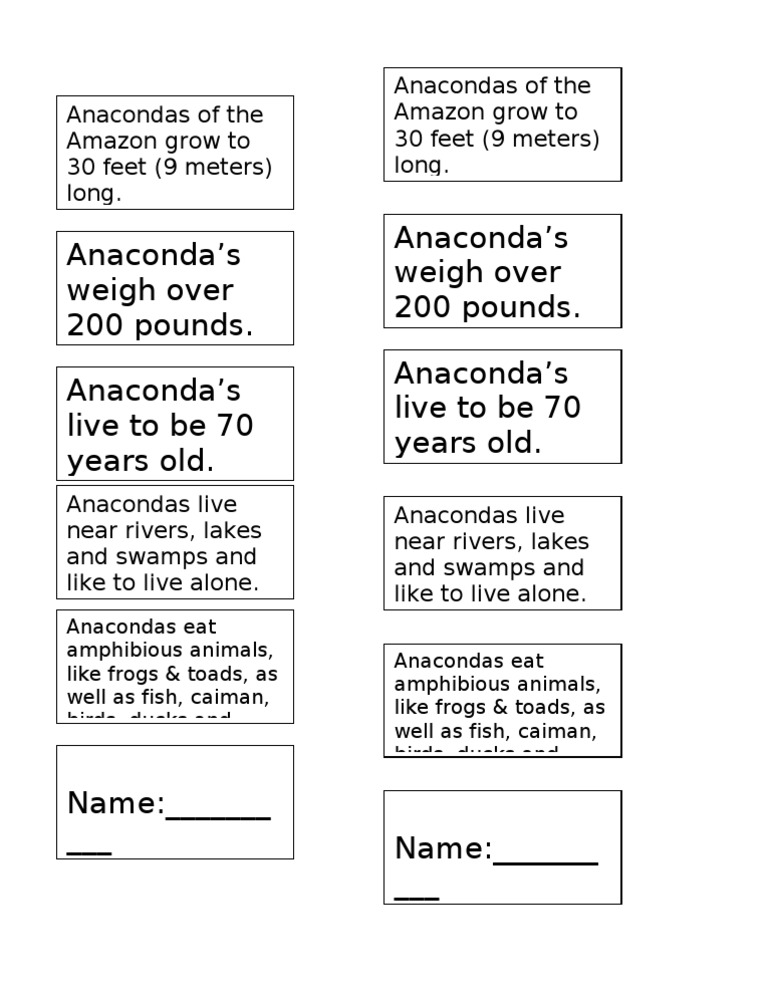 Amazon Anaconda Facts and Habitat | PDF | Social Science | Home & Garden