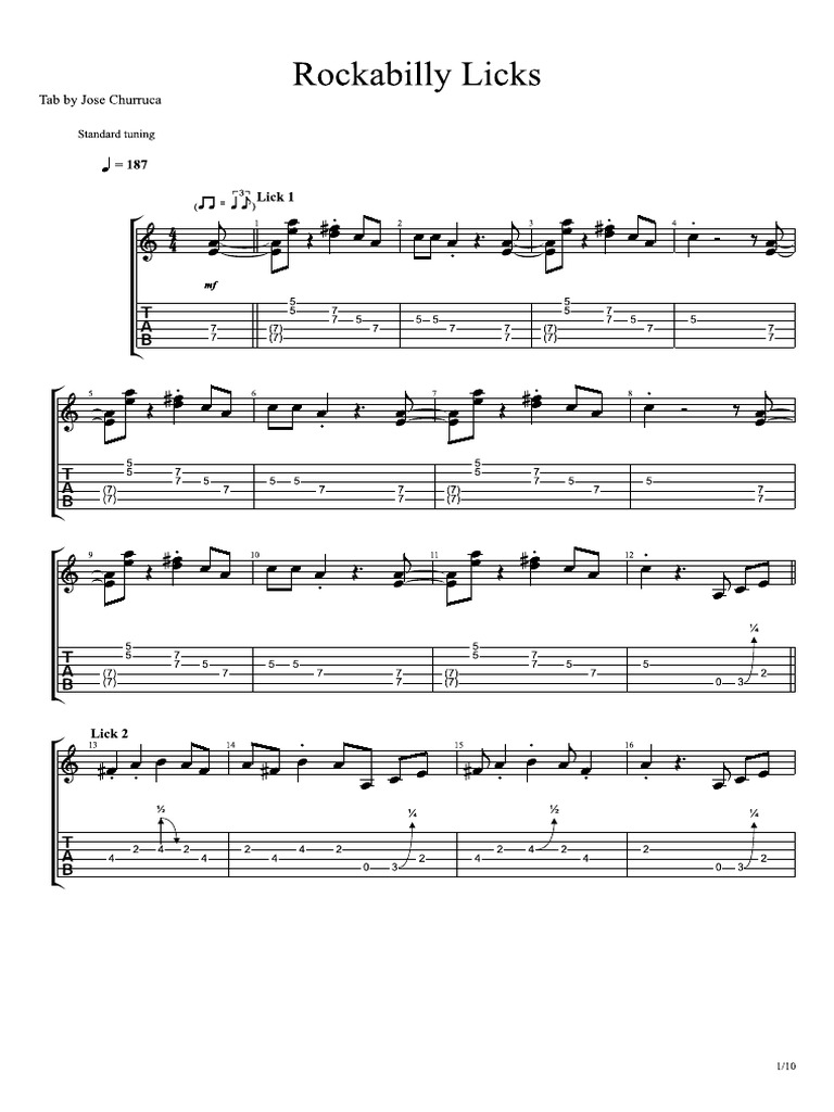 Rockabilly Licks | PDF