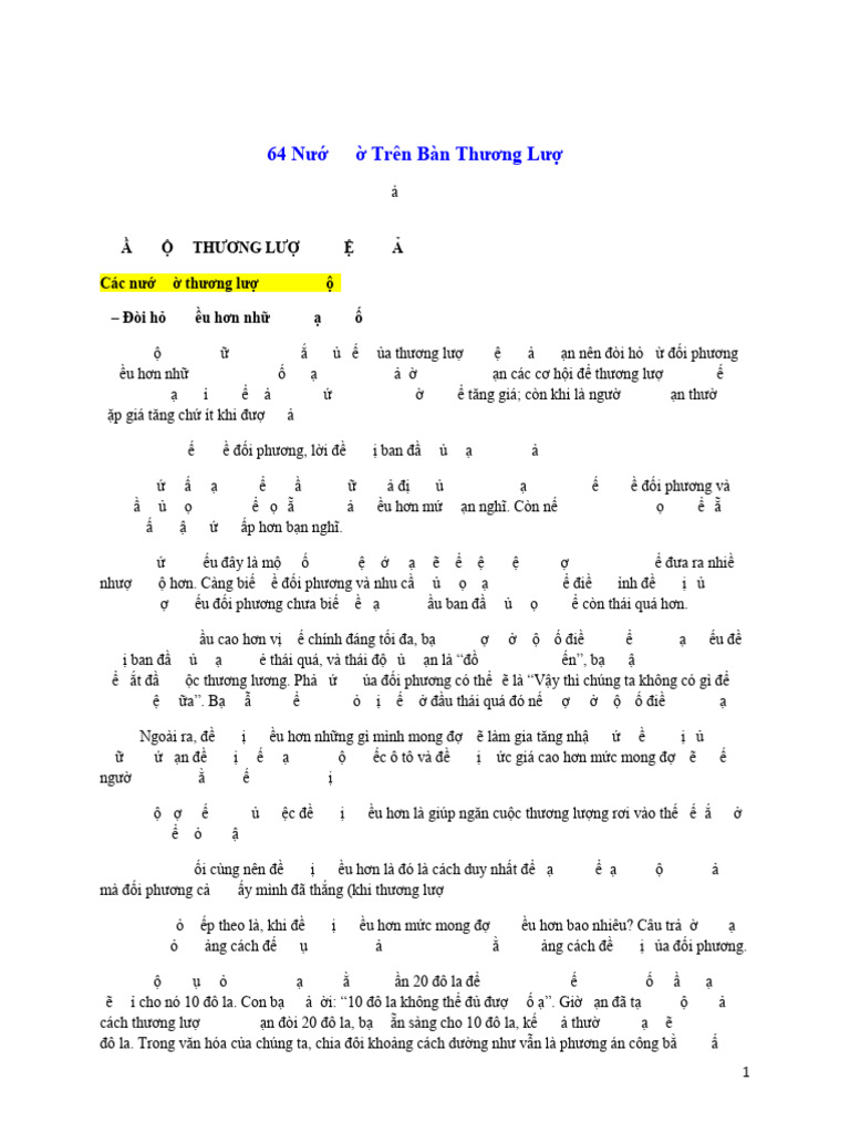 64 Nuoc Co Tren Ban Thuong Luong.v.02 | PDF
