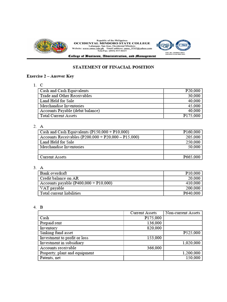 Exercise 2 Answer Key | PDF | Dividend | Debits And Credits