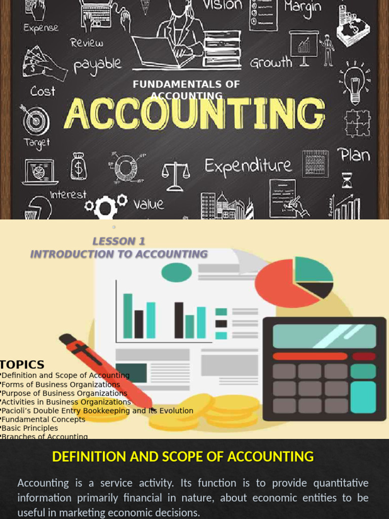 Fund.of Acctg. Lesson 1 | PDF | Financial Statement | Accounting