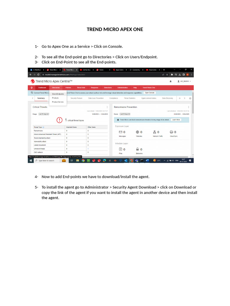 TREND MICRO APEX ONE | PDF | Computing | Microsoft Windows