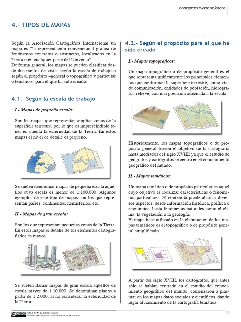 Tipos de Mapas Resumen | PDF | Mapa | Cartografía